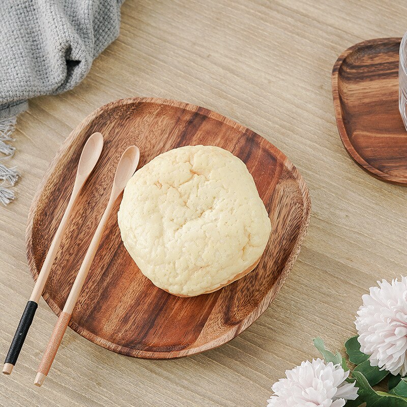 Japanese Natural Wood Plate Food Dessert Bread Ser... – Vicedeal
