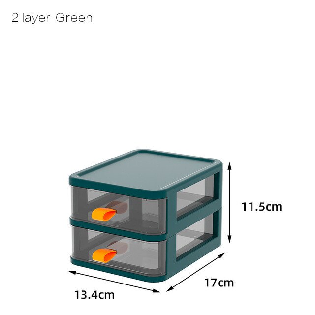 Transparent Desktop Storage Box Drawer Storage Cab... – Grandado