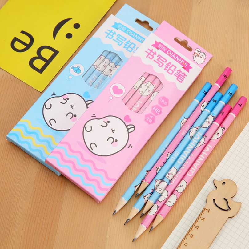 Latest 4pcs/set Cartoon style wood writing Pencil ... – Grandado