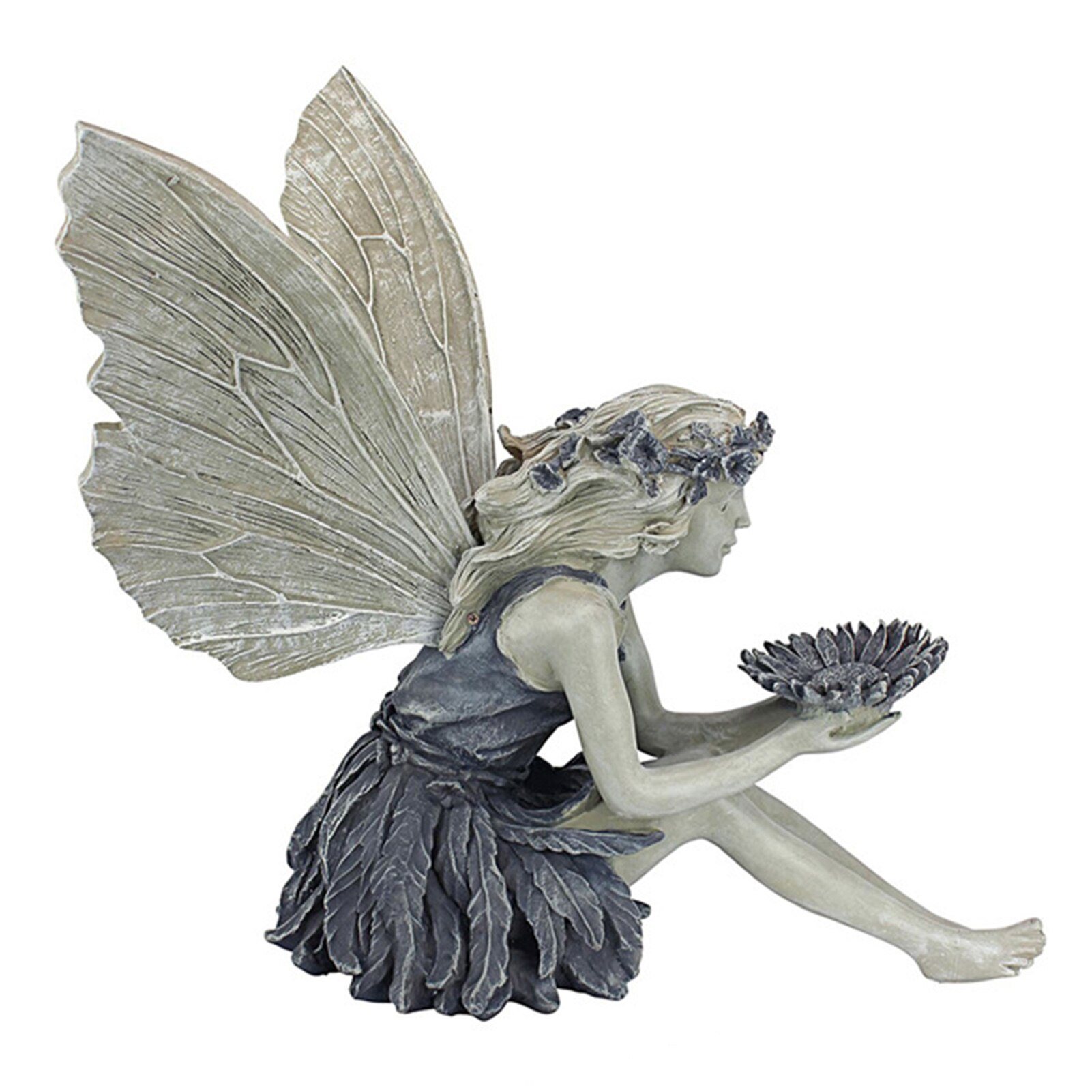 Zonnebloem Fee Standbeeld Tuin Art Decoratieve Har... – Vicedeal