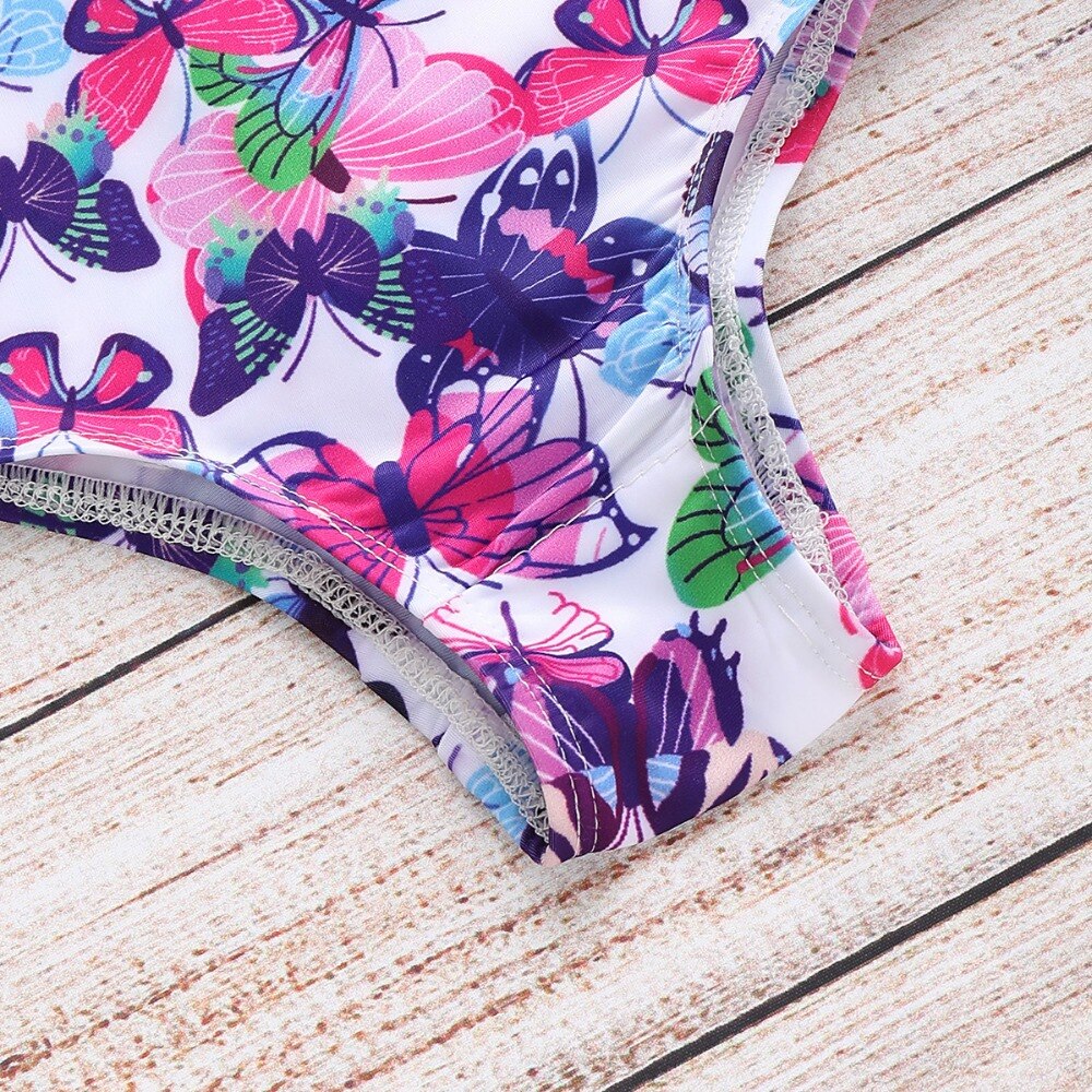 Baby Girl One Piece Monokini Ruffled Butterfly Pri... – Grandado