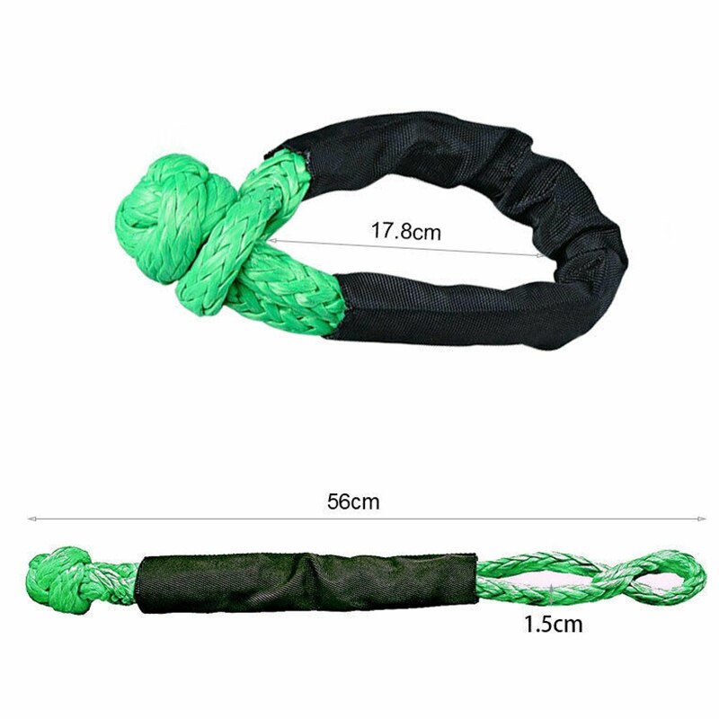 2X Soft Shackle Rope Synthetic Tow Recovery Strap ... – Vicedeal