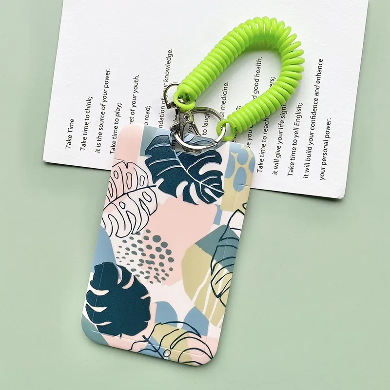 Green Plant Credit Card Cover with Lanyard String ... – Grandado