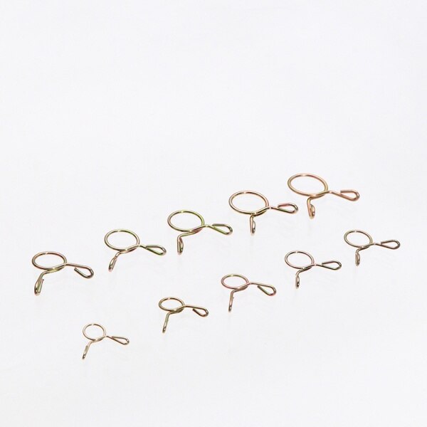 100PCS 5-14mm Galvanized Steel Wire Spring Clip Wa... – Grandado