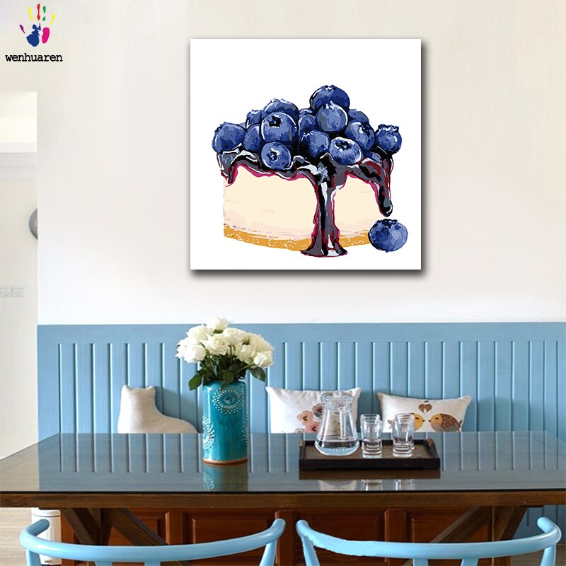 DIY colorings pictures by numbers with colors Blue... – Vicedeal