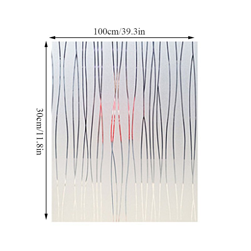 1 Meter Matte Streep Window Film Stained Glas Deco... – Vicedeal