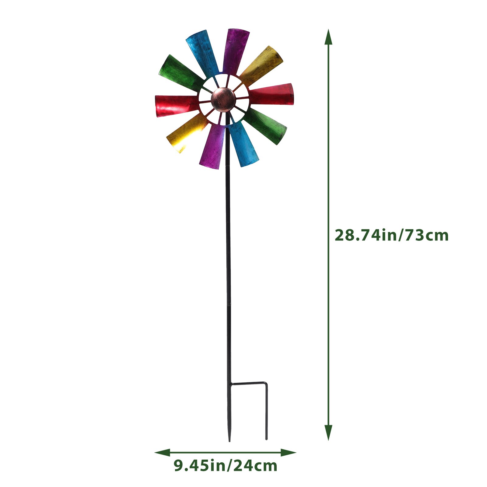 Rotatory Windmill Iron Art Windmill Garden Ground ... – Grandado