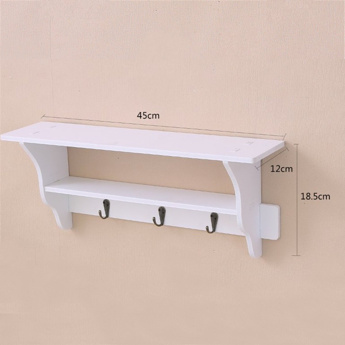 2-Tier PVC Bord Wand Regal Elegante Rack Einfache ... – Vicedeal
