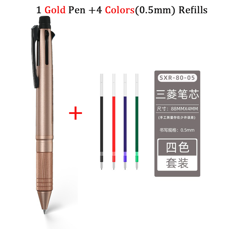 Uni Metal Multi-Function 5 in 1 Ballpoint Pen/Mech... – Grandado