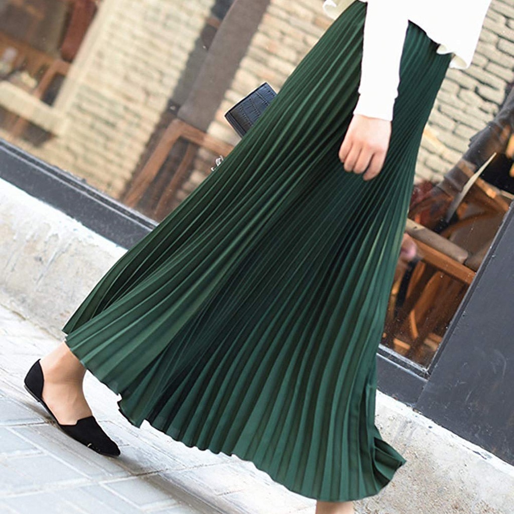 Women Skirt Spring Autumn Women's High Waist Pleat... – Grandado
