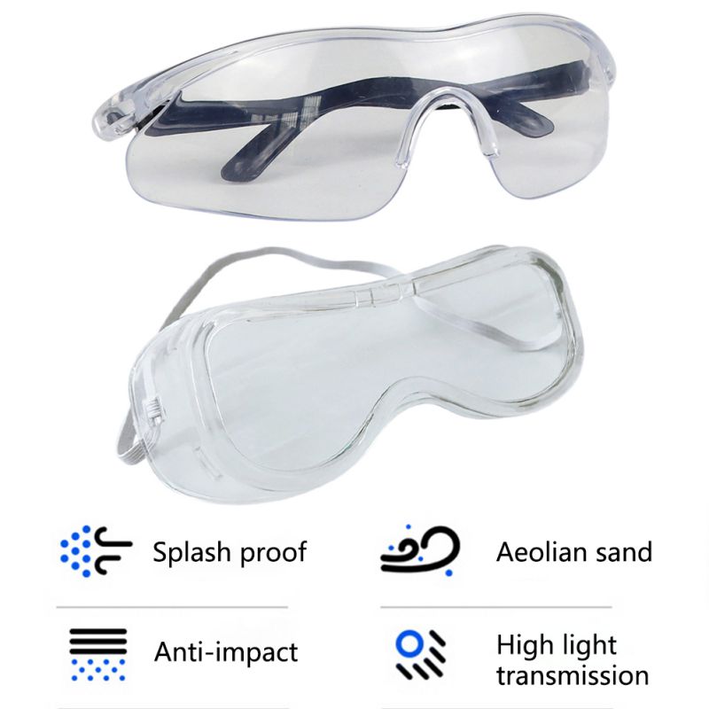 Kids Adult Safety Transparent Dust-Proof Glasses W... – Grandado