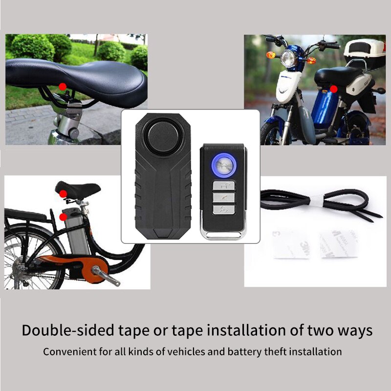 Wireless Bicycle Bike Anti Theft Alarm Security Re Vicedeal