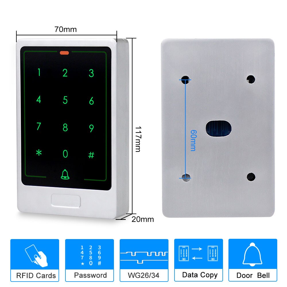 Metal Waterproof RFID 125KHz Standalone Access Con... – Grandado