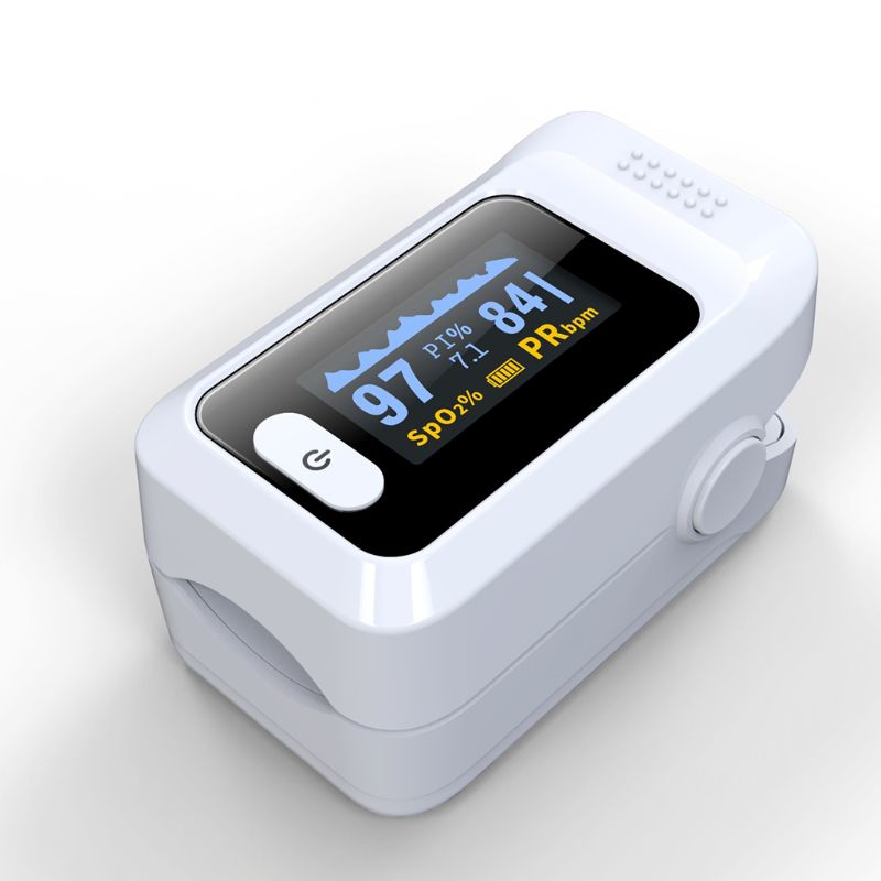Pulse oximeter fingertips, large OLED display puls... – Grandado