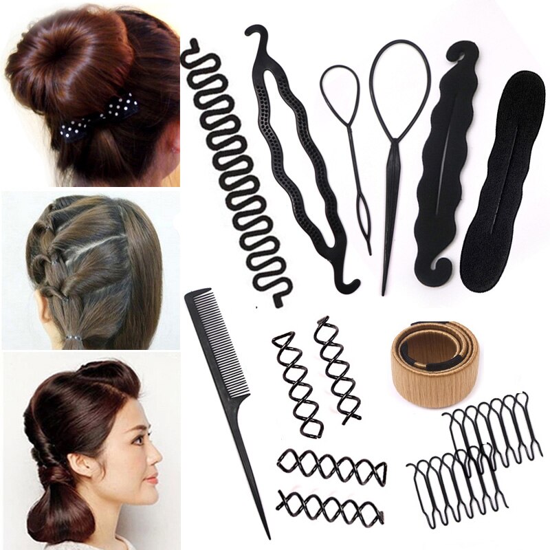 Multic Style DIY Hair Styling Tools Donut Hair Mak... – Vicedeal