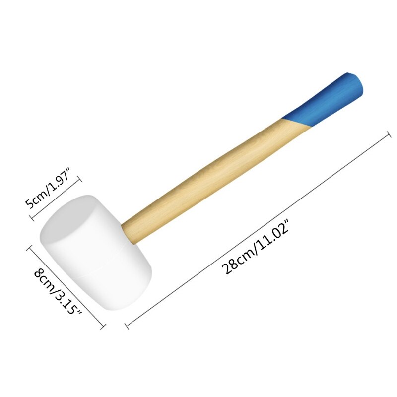 Anti-Slip Rubber Mallet Hamer 8Oz Voor Vloeren Hou... – Vicedeal