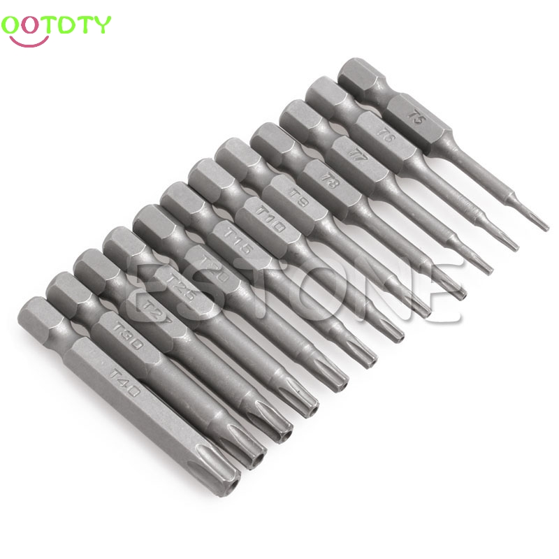 12pcs/Set 1/4 Inch 50mm T5-T40 Magnetic Torx Screw... – Grandado