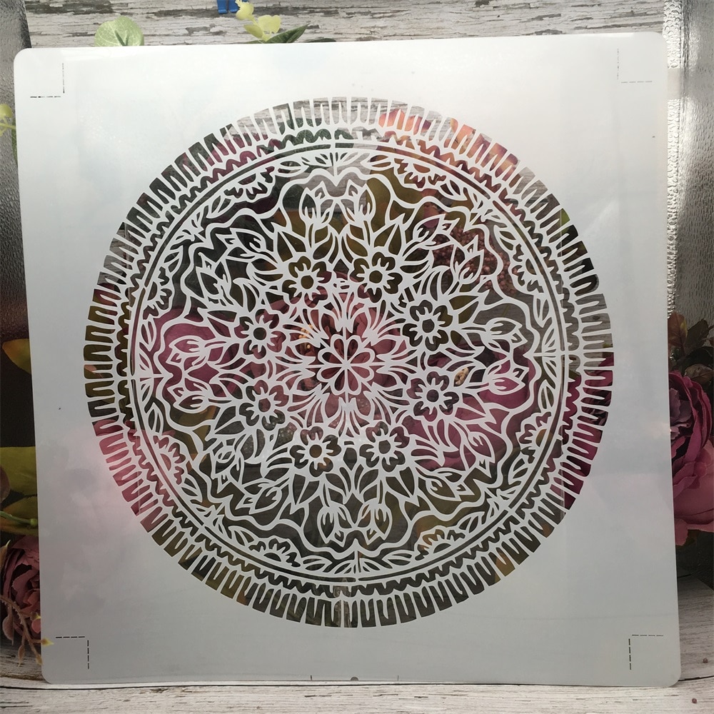 1Pcs 30*30cm Mandala Round Circle DIY Layering Ste... – Grandado