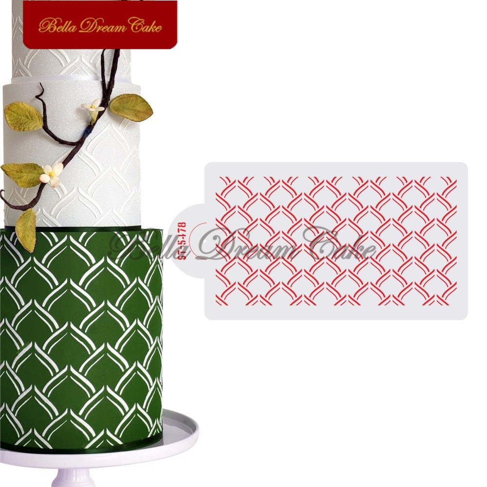 Peach Shape Cake Stencil Plastic Cake Border Stenc... – Grandado