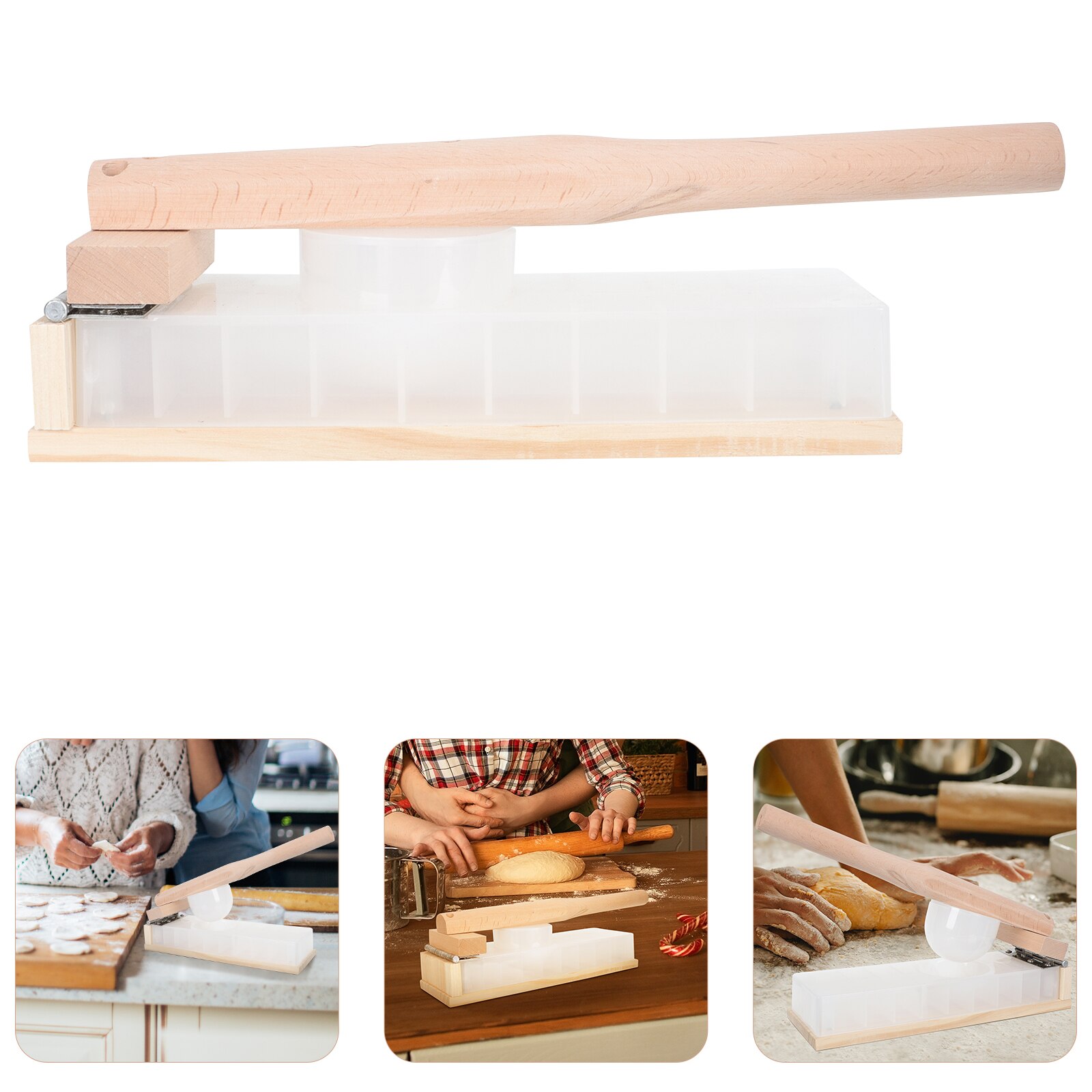 Wooden Dumpling Skin Maker Presser Practical Dough... – Vicedeal