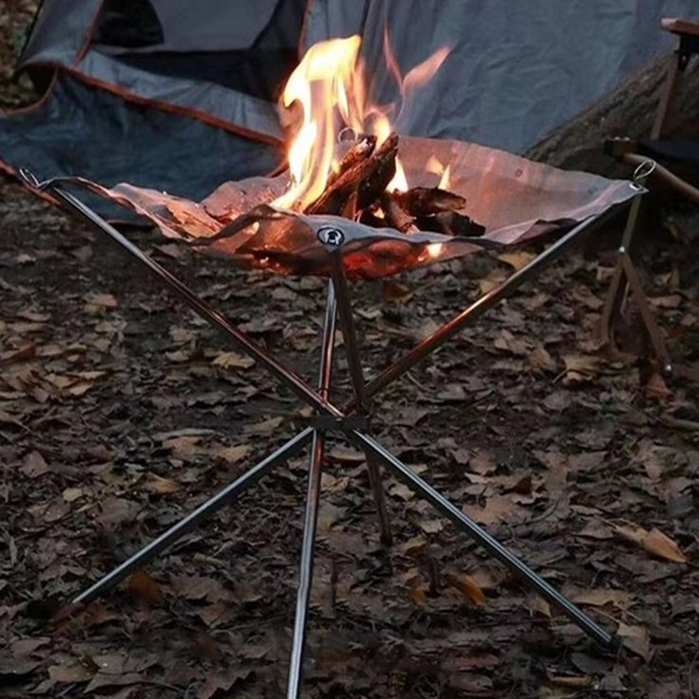 Bonfire Campfire Pit Camping Wood Stove Stand Fram... – Vicedeal