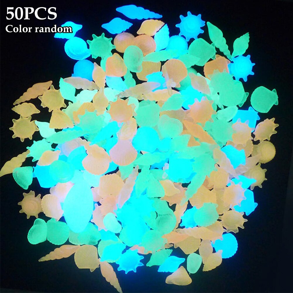 50pcs/set Colorful Conch Resin Aquarium Pool Pebbl... – Vicedeal