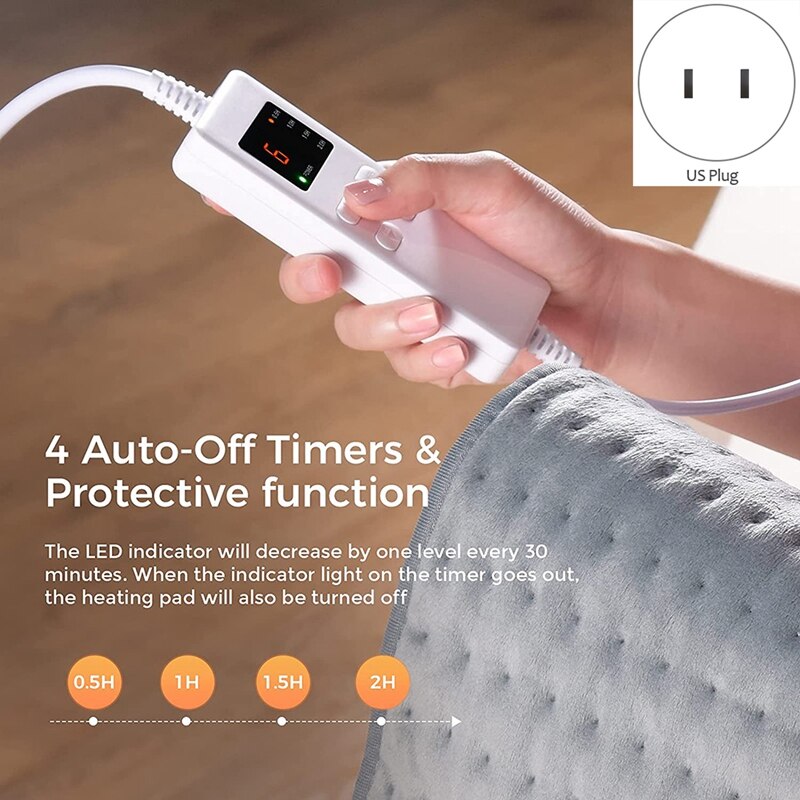 Heating Pad for Back Pain Relief Ultra Soft 12x24 ... – Grandado