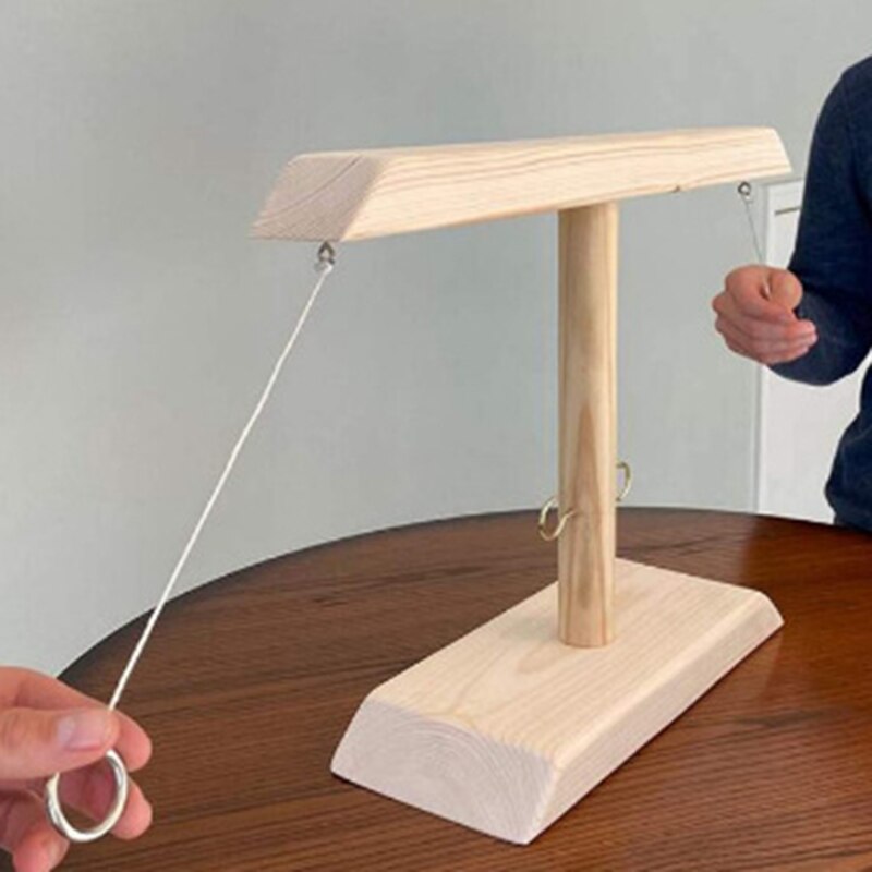 Handmade Wooden Board Game Ring Toss Hooks Fast In... – Grandado