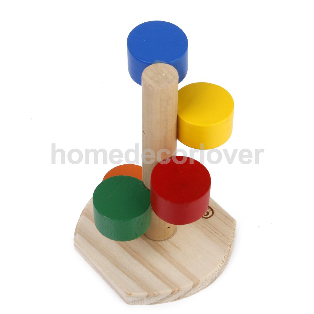 Natural Wood Colorful Scaling Step Ladder Platform... – Vicedeal