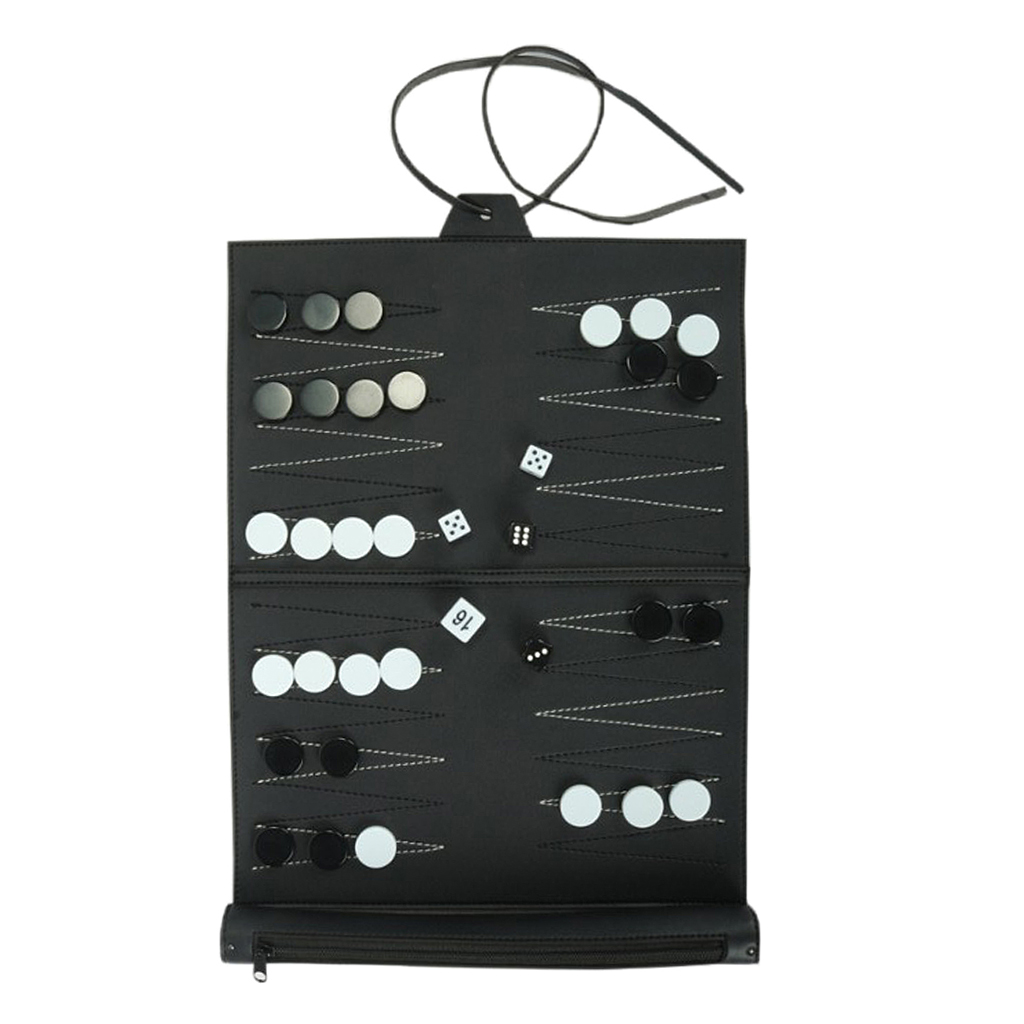 Vintage Family Roll Up Backgammon, Portable 2 Play... – Grandado