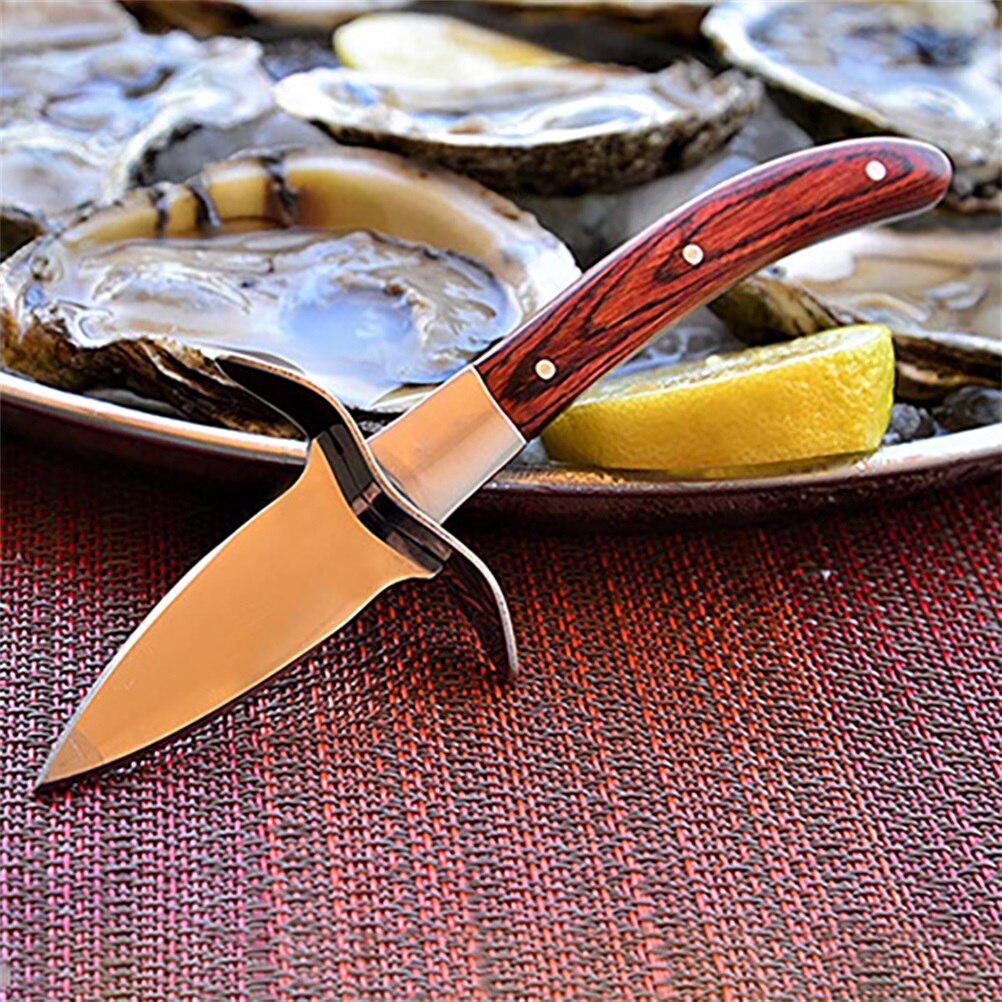 Wood Handle Oyster Knives Opener Stainless Steel S... – Grandado