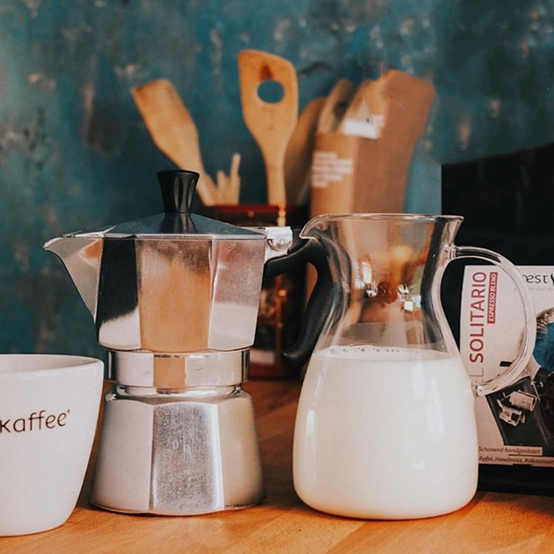 Coffee Pot Mocha Pot Classic Octagonal Aluminum Po... – Grandado