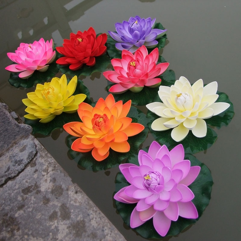 1 PCS 18cm Real Touch Artificial Lotus Flower Foam... – Grandado