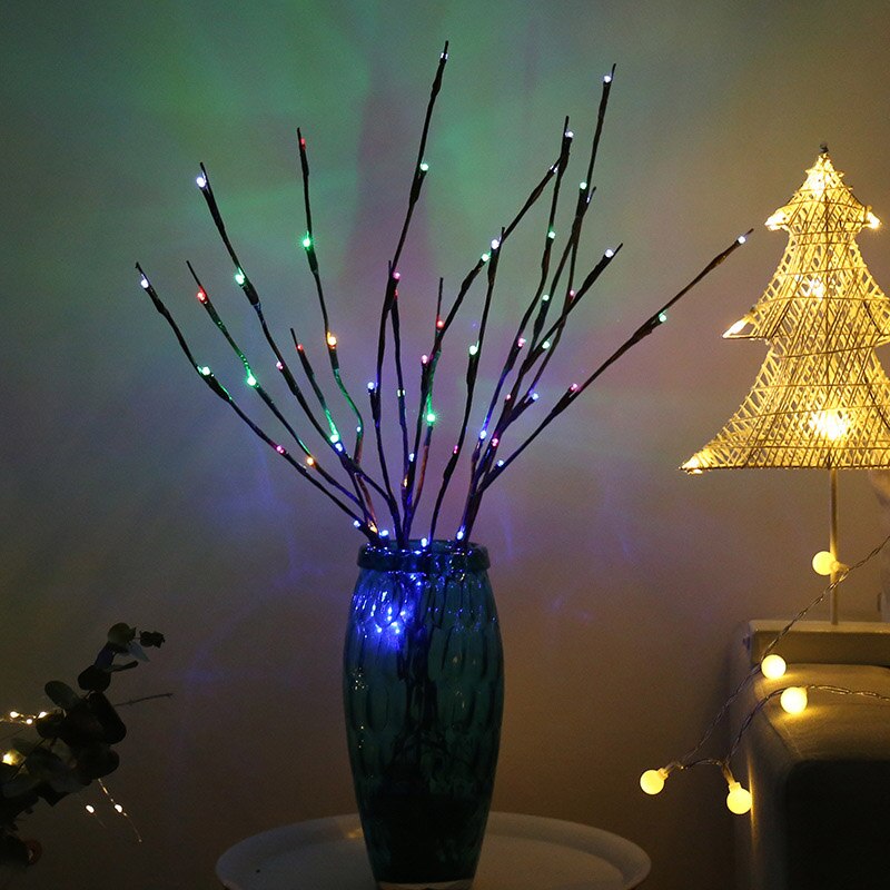 Simulation Tree Branch 20 LED Light String Christm... – Grandado