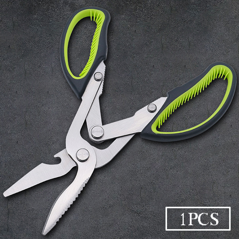 Kitchen Scissors 6 In 1 2 cr 13 Heavy Duty Curved ... – Vicedeal