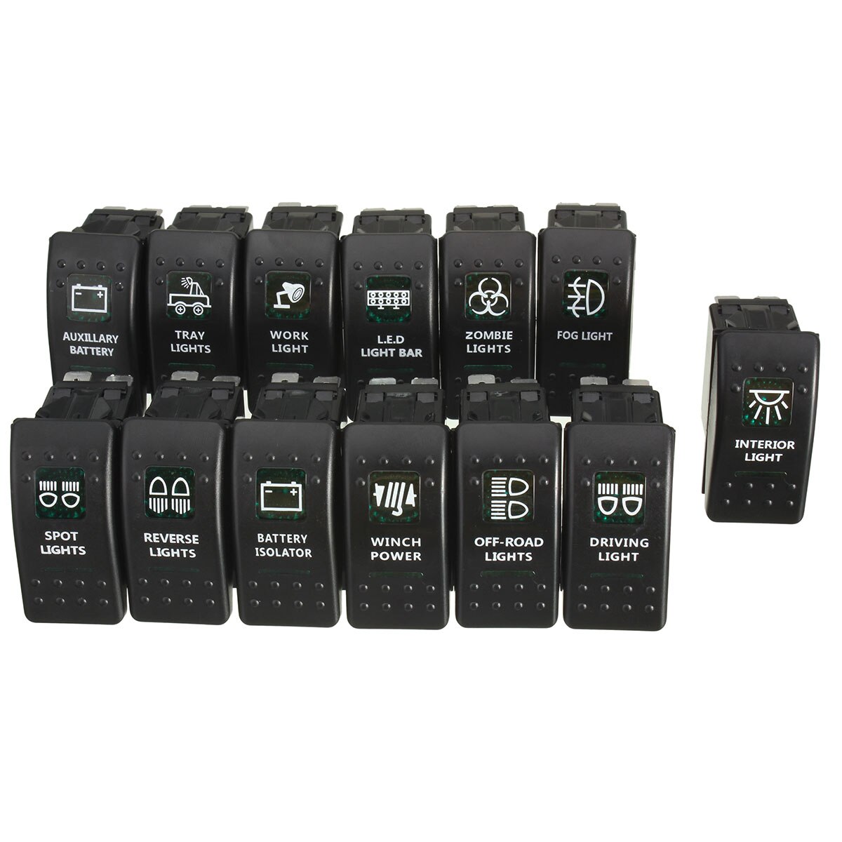 12V 20A 24V 10A Auto Boot Led Rocker Switch Dual G... – Grandado