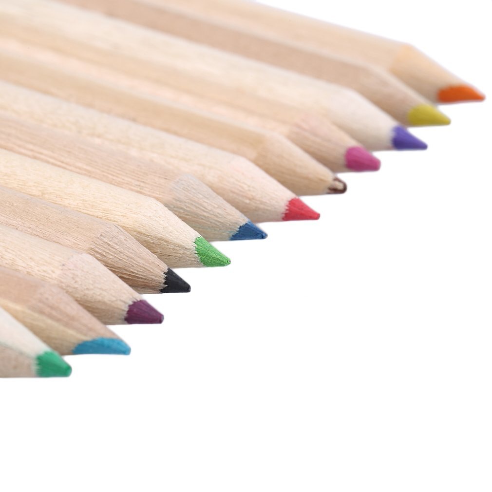 12 Different Colors Pencil Set With Sharpener Port... – Grandado