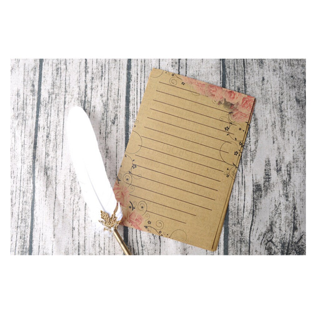 56Pcs Kraft Paper Retro Writing Paper Vintage Lett... – Vicedeal