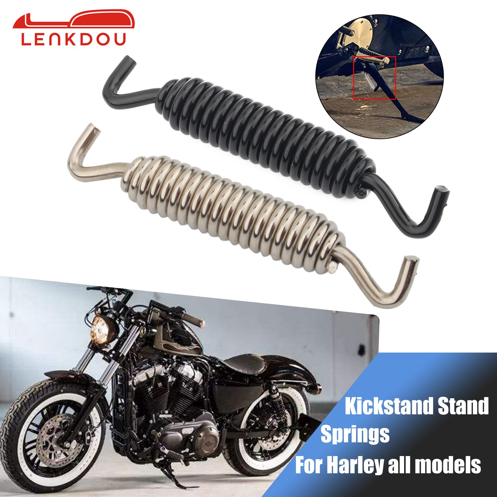 Universele Stand Kickstand Lente Voor Harley Sport... – Vicedeal