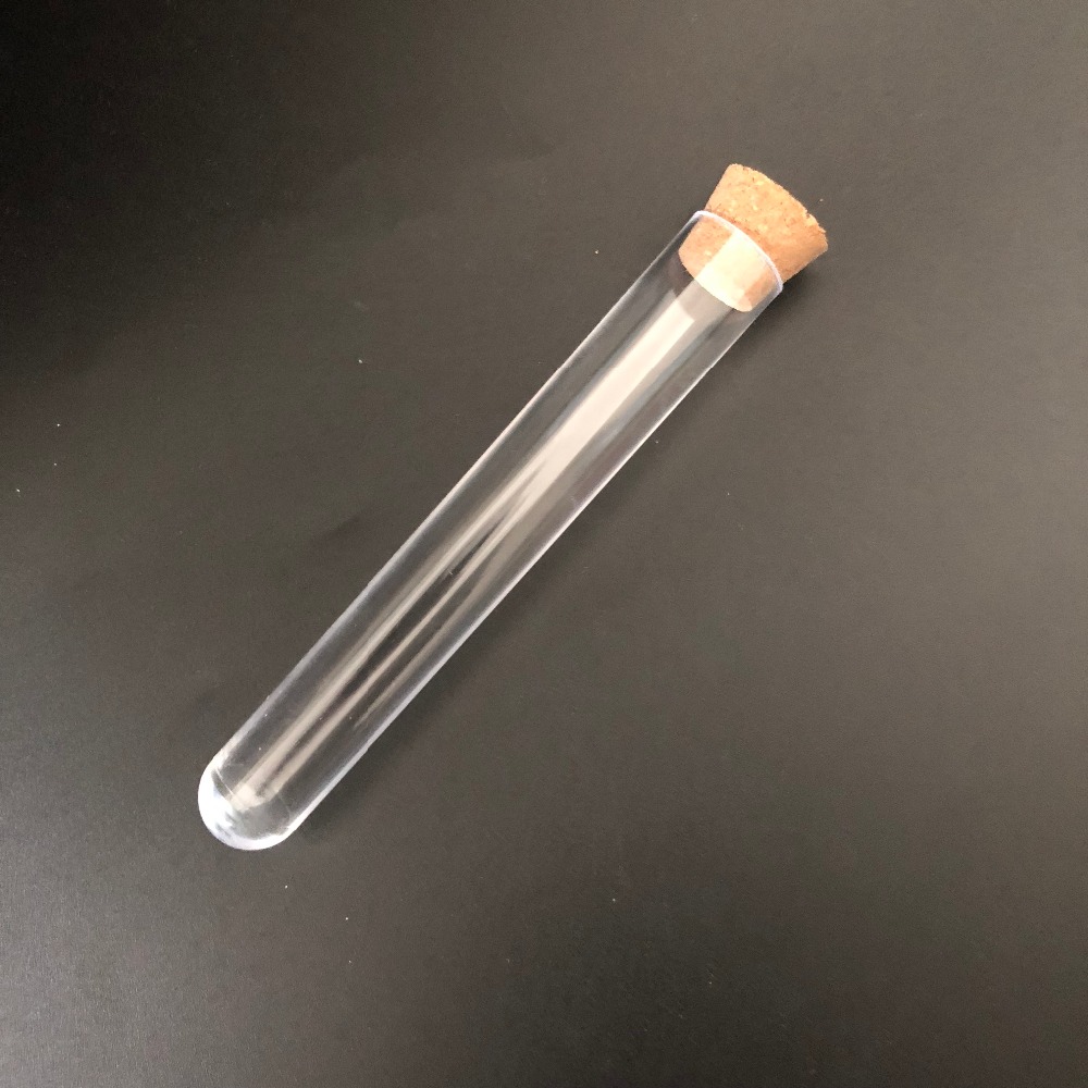 50pcs 20*150mm Clear hard plastic test tube with c... – Grandado