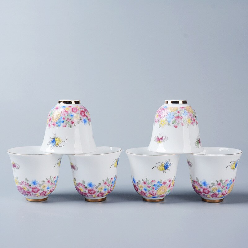 6 stks/partij Chinese kungfu thee cup Jingdezhen h... – Grandado