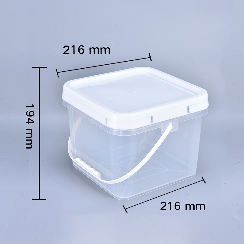 8 Liter Vierkante Plastic Container Food Grade Pp ... – Grandado