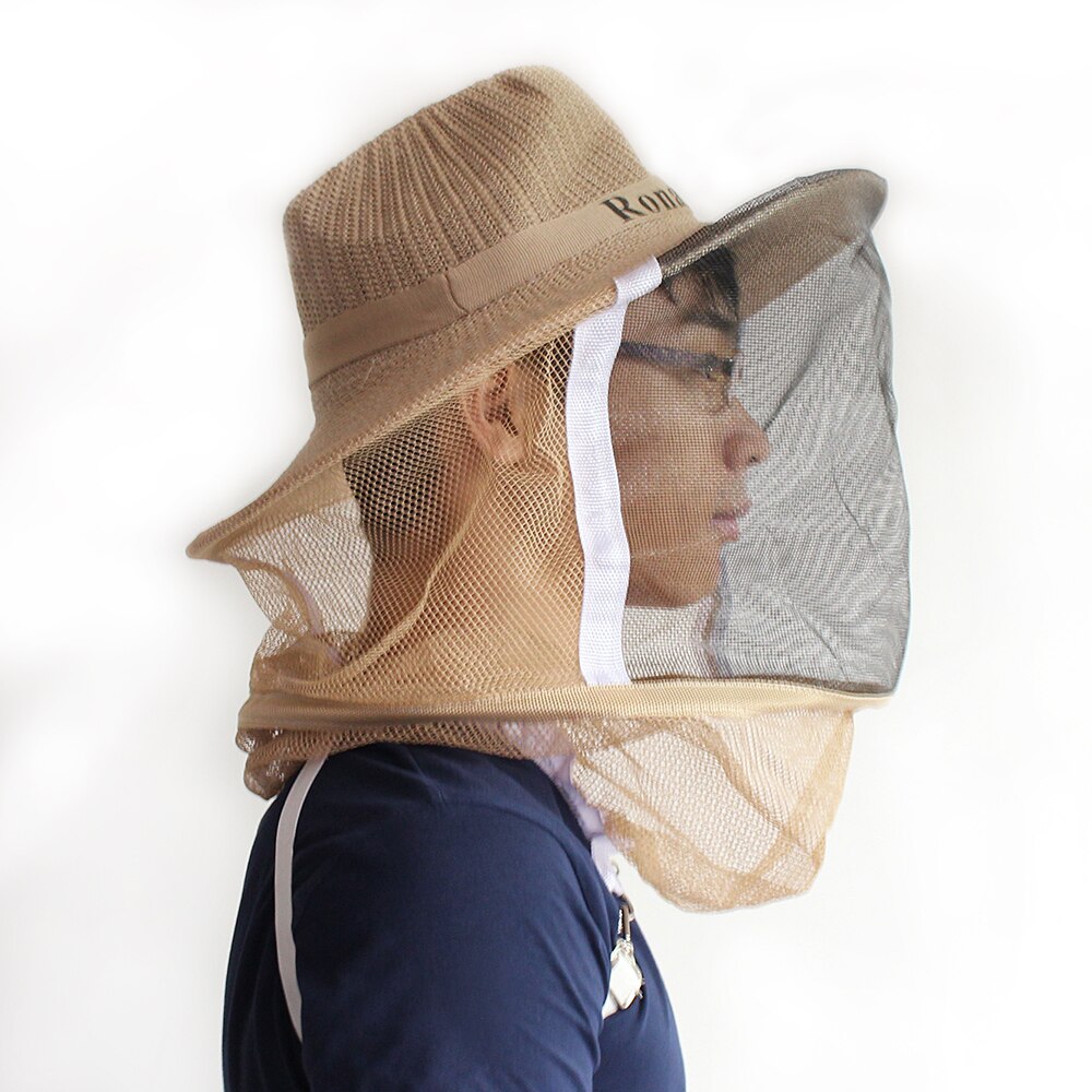 Beekeeping Jean Hat With Face Mask Insect Mesh Net... – Grandado