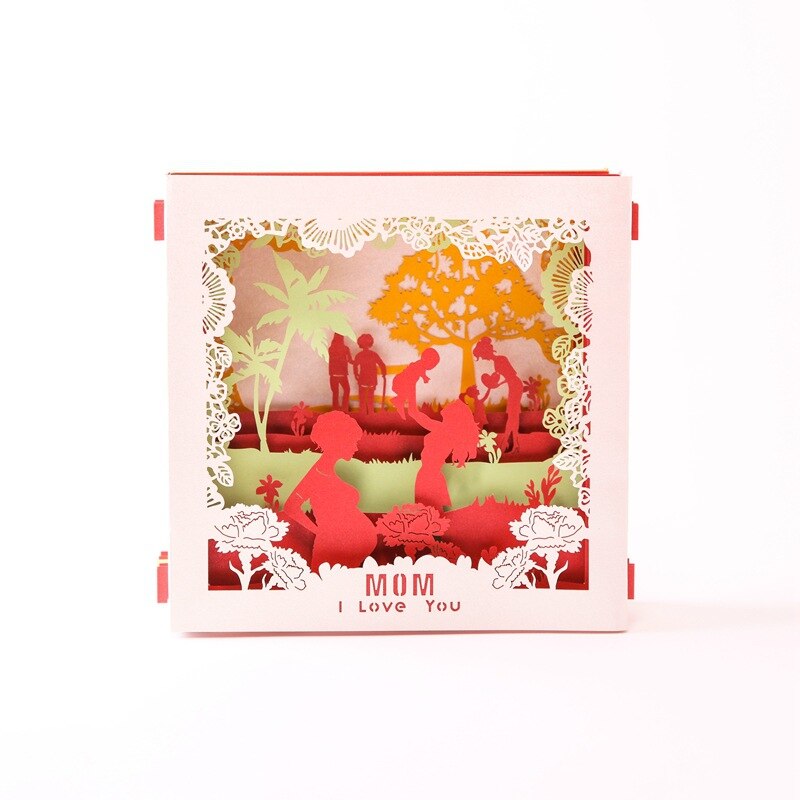 Tarjetas 3d Para El Día De La Madre Tarjeta Con H Grandado