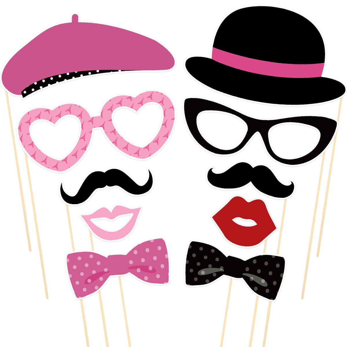 Amosfun 18pcs Paris Party Photo Booth Props Kit Pa... – Vicedeal