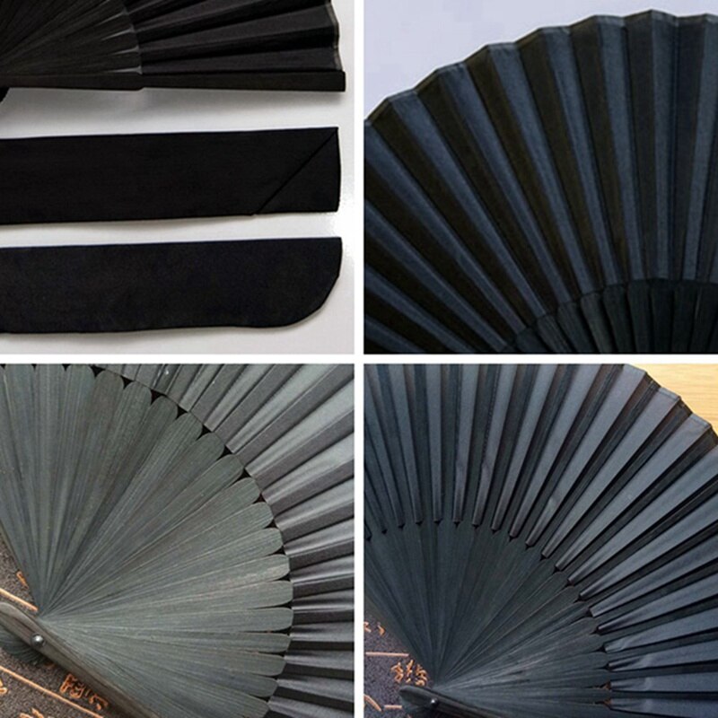 Chinese Style Black Vintage Hand Fan Folding Fans ... – Vicedeal