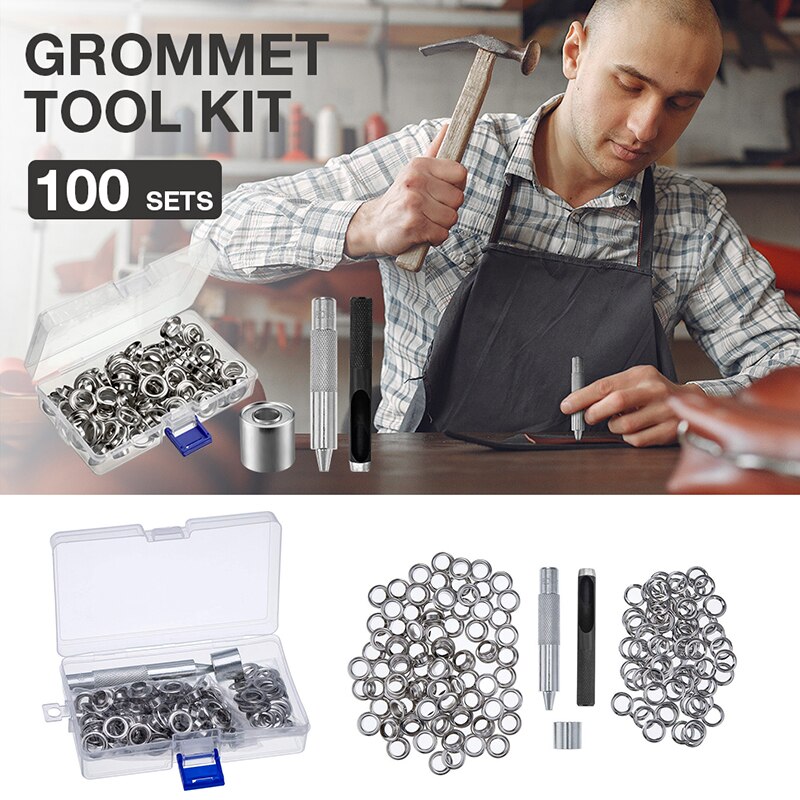 100Pcs 10Mm Messing Oogjes Tule Tool Set Ponsen Re... – Grandado