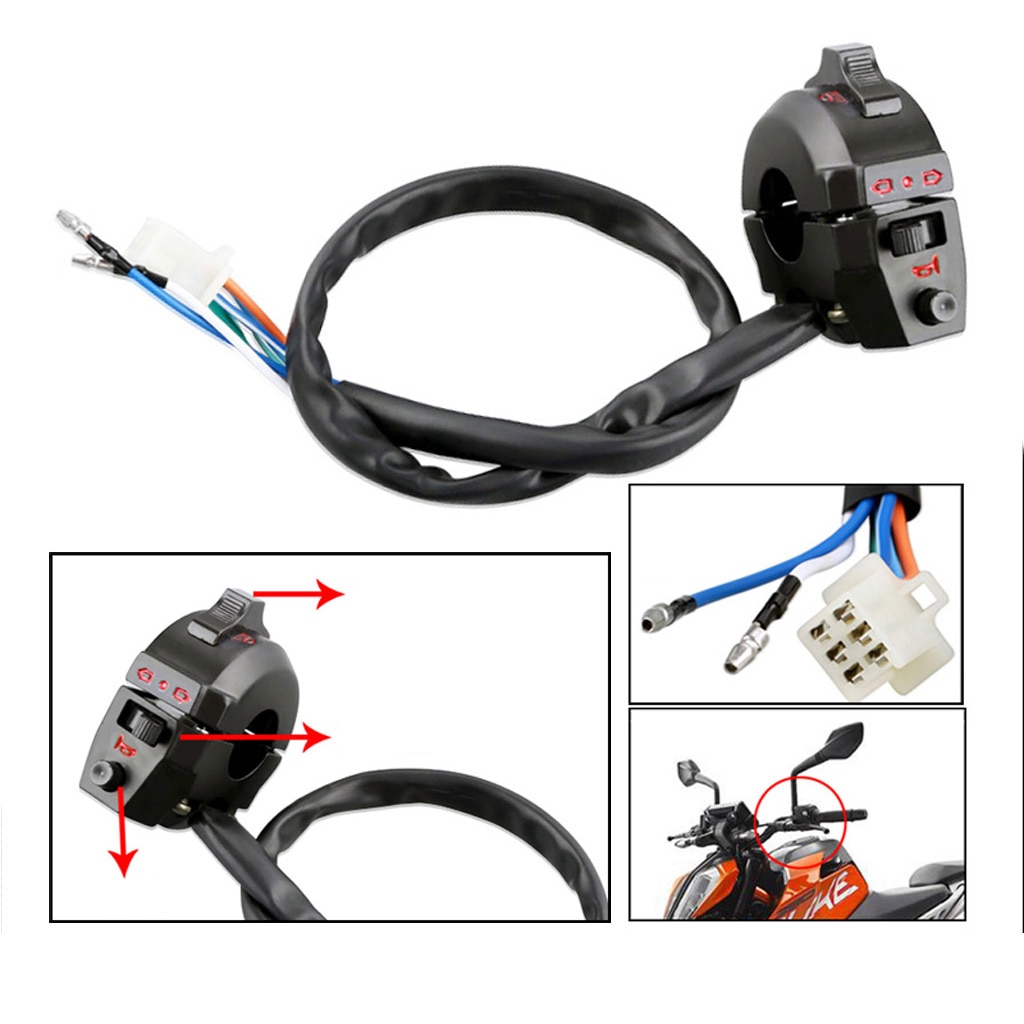 Motorbike Handlebar Switch Assembly Headlight Indi... – Grandado