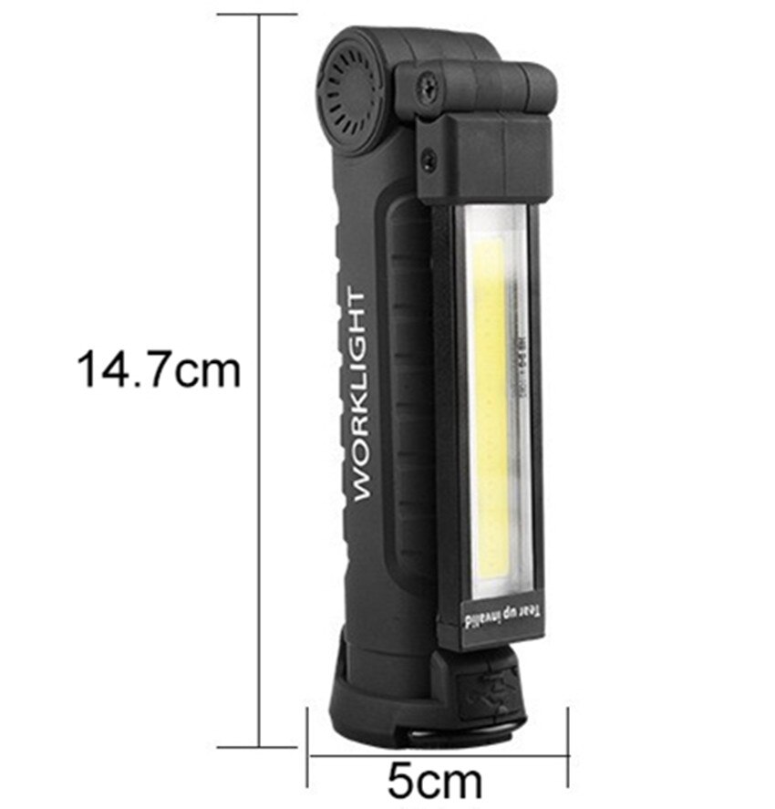 COB+LED Portable Flashlight USB Torch Work Light M... – Vicedeal