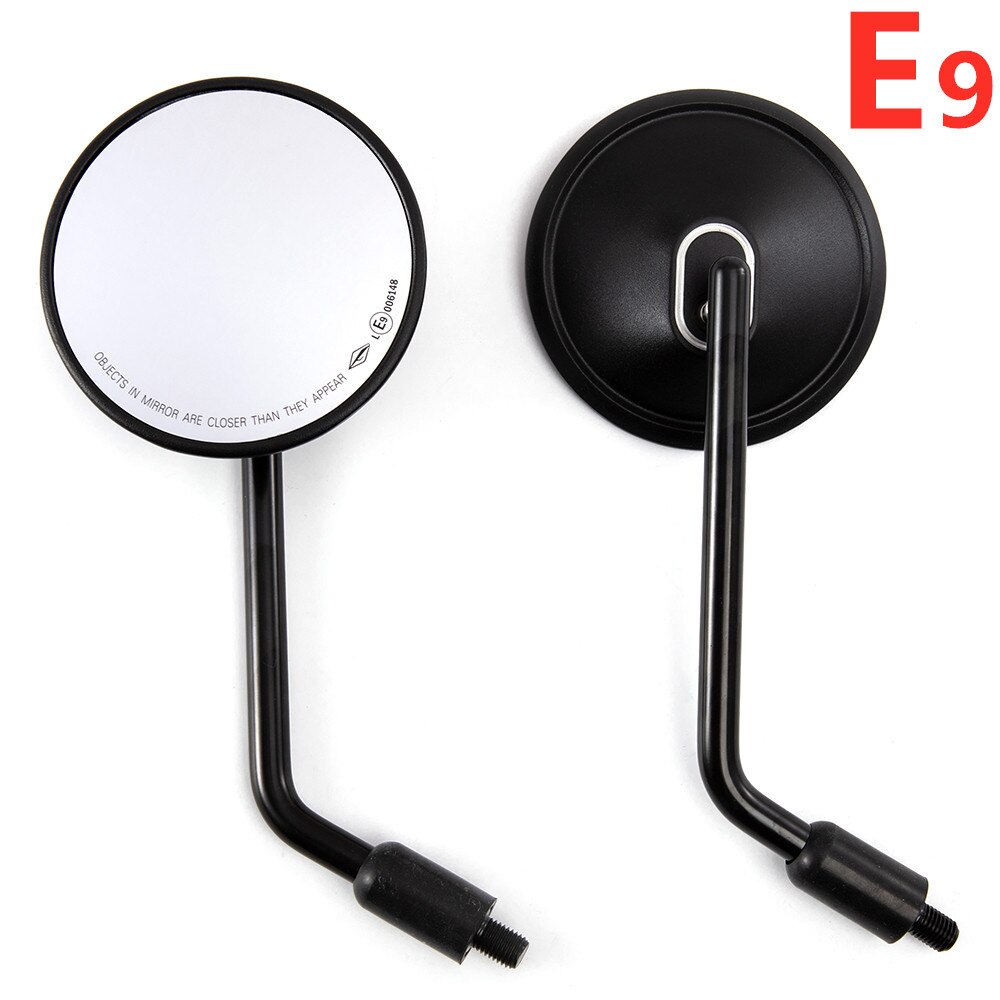 1 Pair Black Motorcycle Rear View Mirror Universal... – Grandado